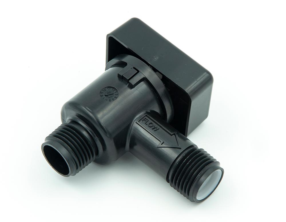 B&B Molders Vacuum Breaker/Check Valve, Black