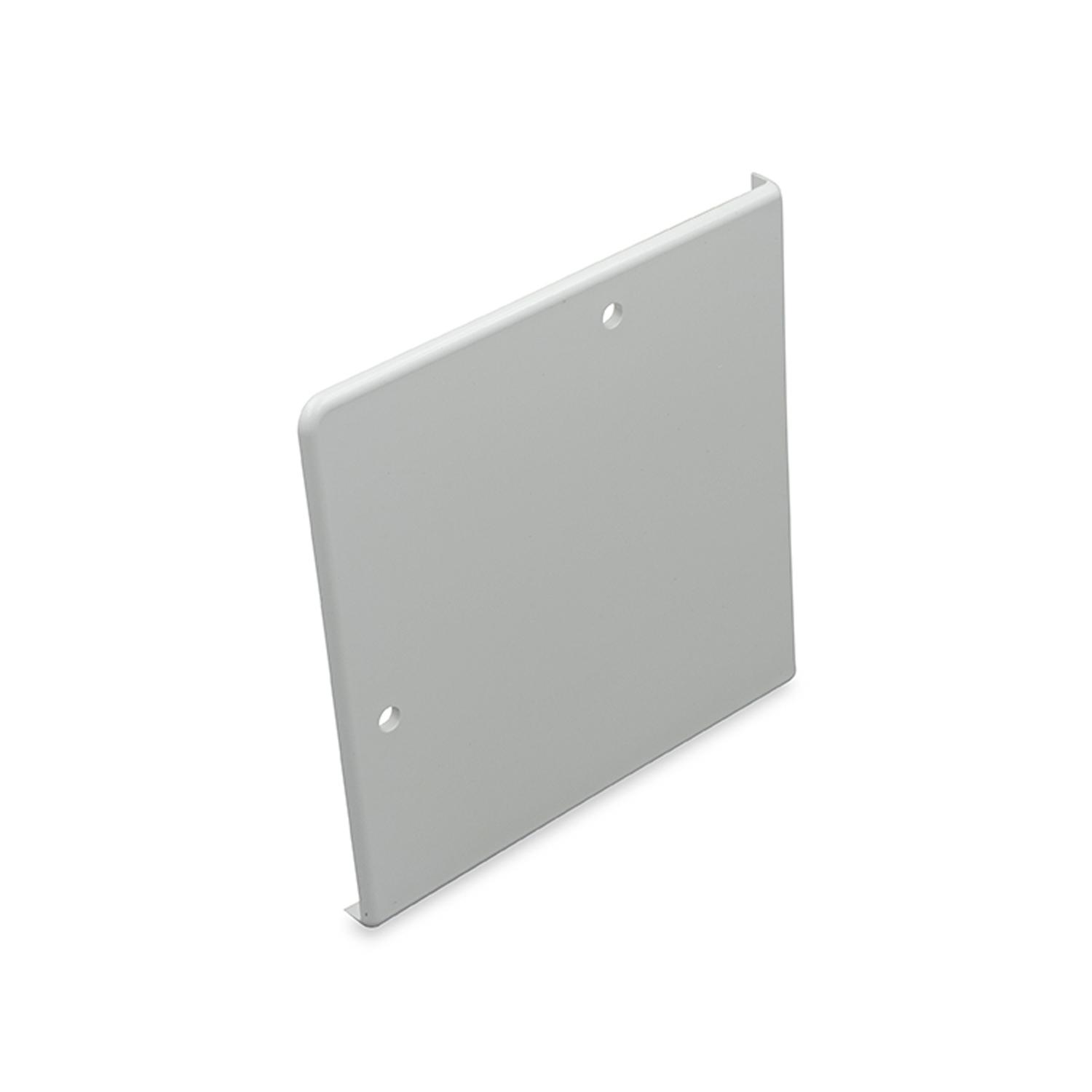 B&B Molders RV 4" Square Slide-Out Extrusion Cover, Polar White
