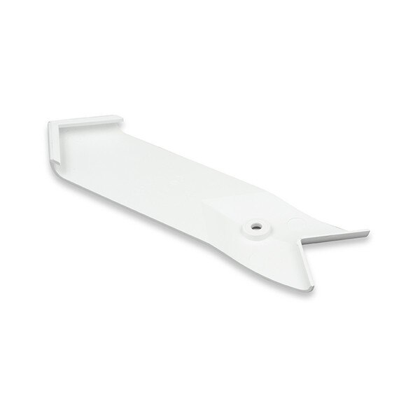B&B Molders 4" Straight Corner Slide-Out Extrusion Cover, Polar White
