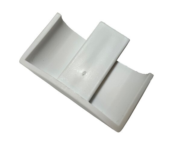 B&B Molders RV 1-1/2" Extrusion End Cap, White