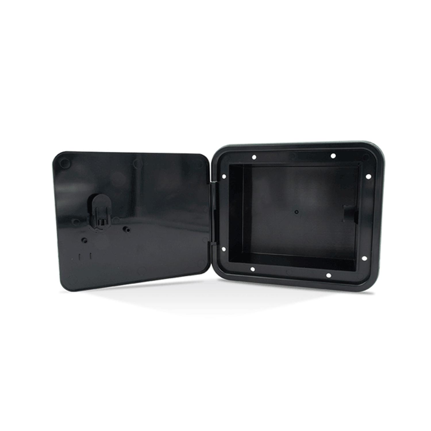 B&B Molders Multi-Purpose Fuel Hatch, Flat Back, Thumb Turn, Black