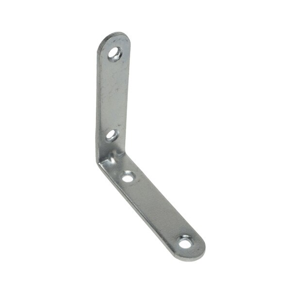 Global Link 7/8" x 3" x 3" Corner Bracket, Round Edges, Zinc Plated 12 ...