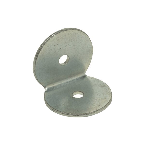 Global Link Round Corner Bracket, 1-1/8" Diameter, Zinc