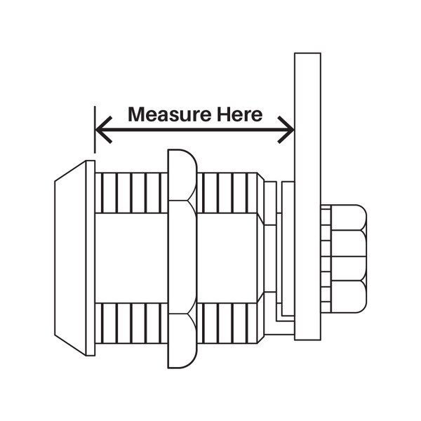 Global Link 1-1/8" RV Cam Lock Pro, Keyed to G391