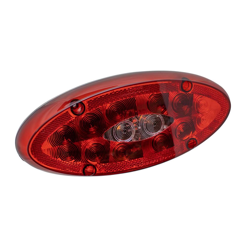 LED Sealed Elliptical Tail Light with Backup Light